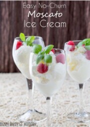 Easy No-Churn Moscato Ice Cream - Dizzy Busy and Hungry!