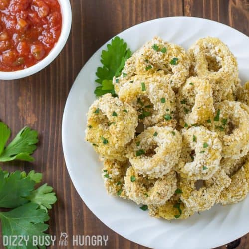Easy Baked Calamari Recipe (Oven or Air Fryer) - Dizzy Busy and Hungry!