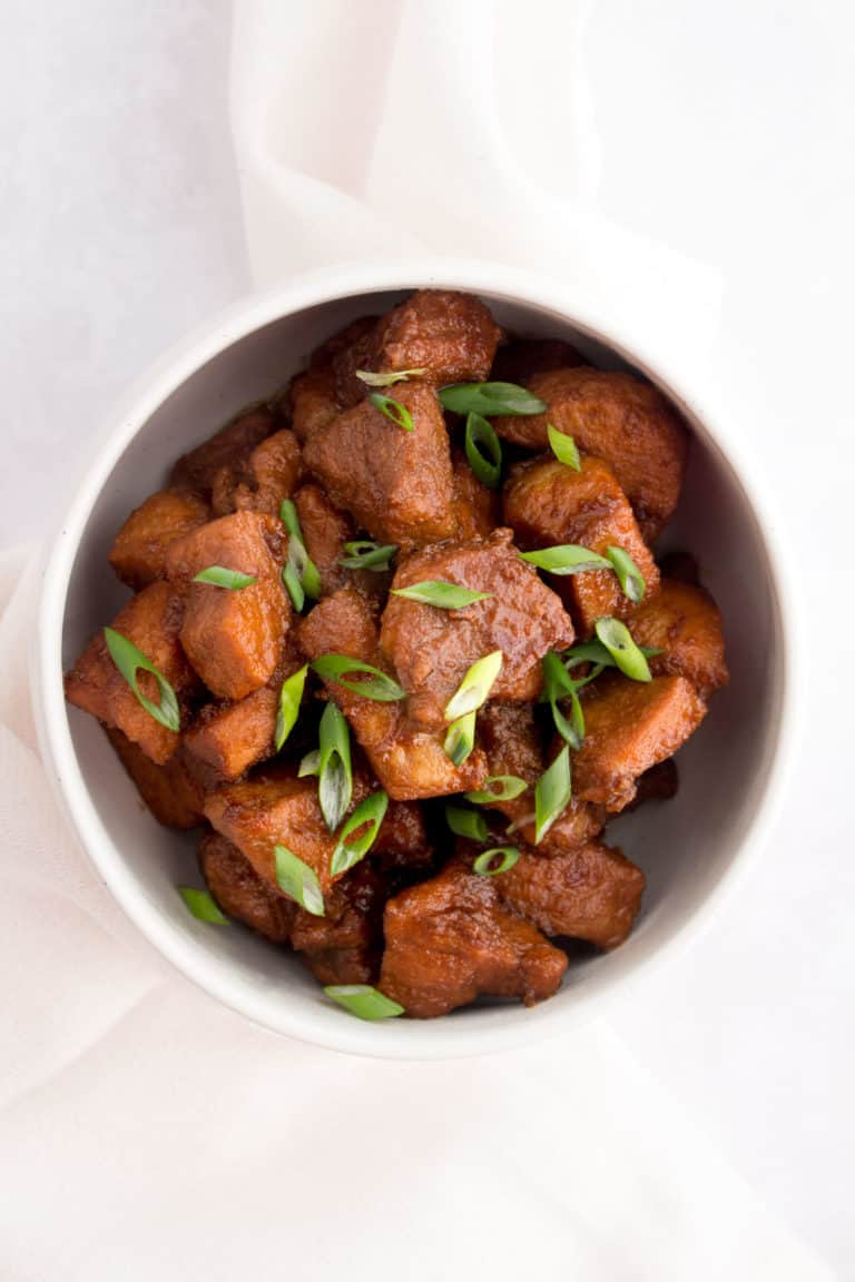 Braised Garlic and Soy Pork - Dizzy Busy and Hungry!