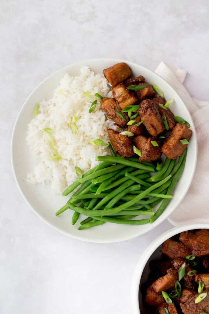 Braised Garlic and Soy Pork - Dizzy Busy and Hungry!