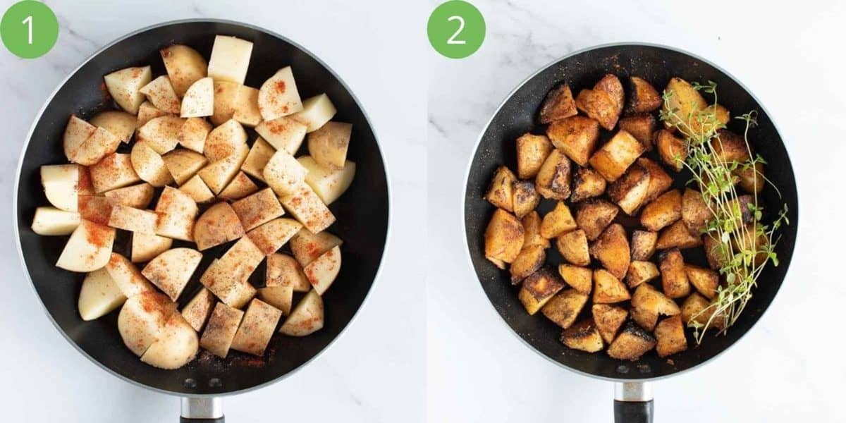Crispy Sauteed Potatoes - Dizzy Busy and Hungry!
