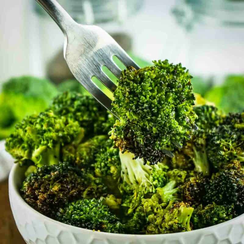 Easy Air Fryer Broccoli - Dizzy Busy and Hungry!