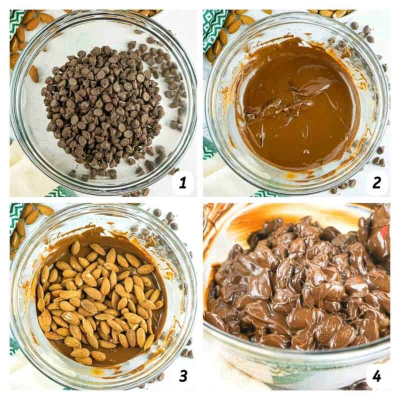 Easiest Chocolate Almond Clusters - Dizzy Busy and Hungry!