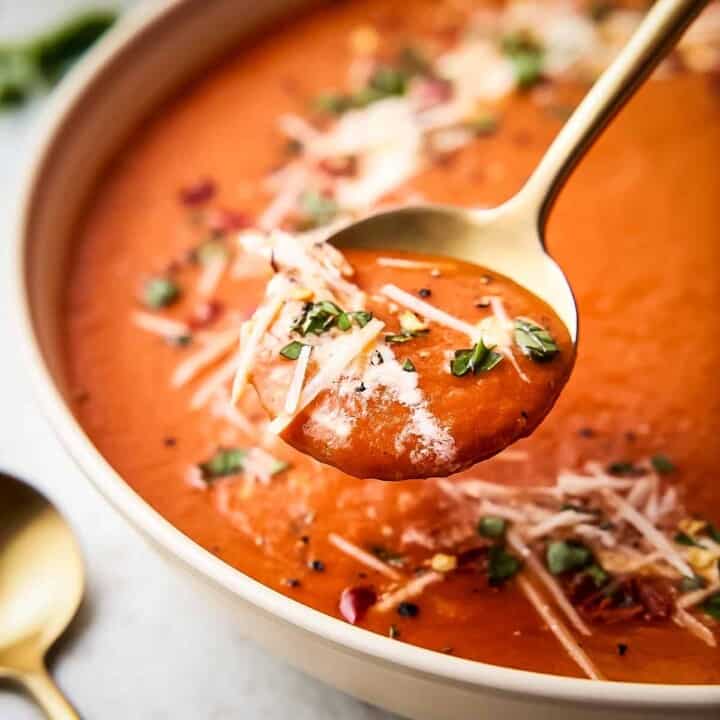 Roasted Red Pepper Soup - Dizzy Busy and Hungry!