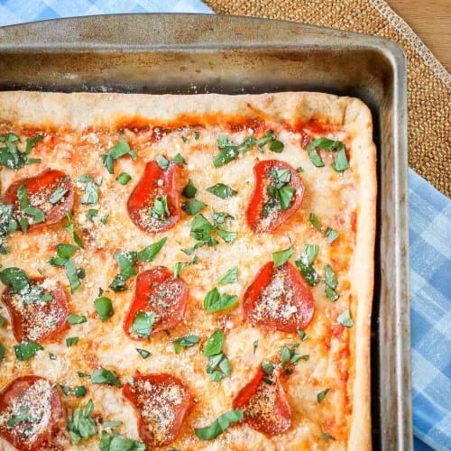 Easy and Quick Pan Pizza - Dizzy Busy and Hungry!