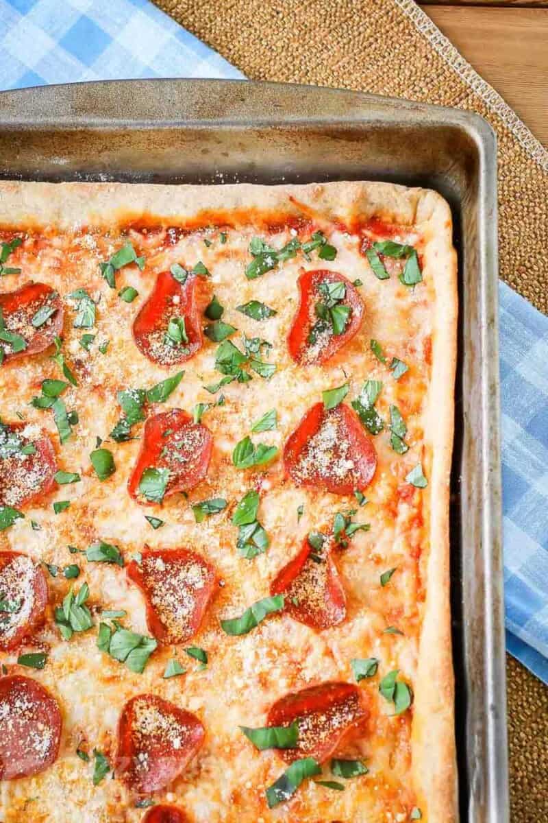 Easy and Quick Pan Pizza - Dizzy Busy and Hungry!