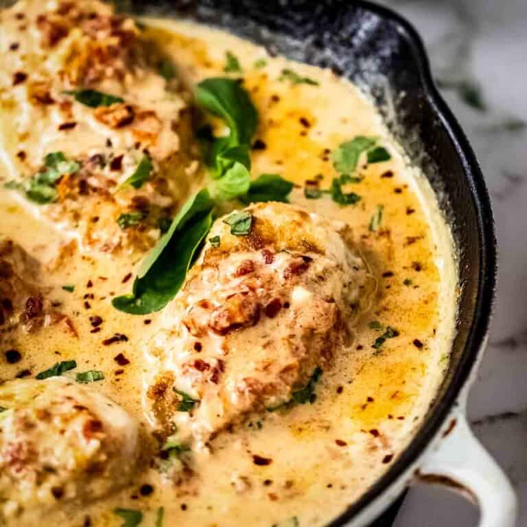 Best Marry Me Chicken (Creamy Sun-Dried Tomato Sauce) - Dizzy Busy and Hungry!