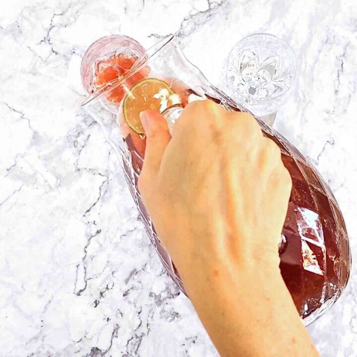 Refreshing Pomegranate Spritzer Cocktail With Lime - Dizzy Busy and Hungry!