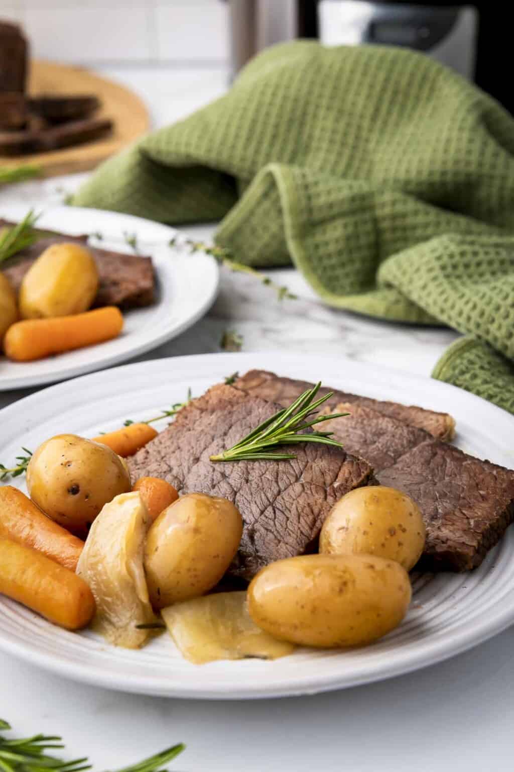 How To Cook Beef Rump Roast In The Crock Pot (Easy) - Dizzy Busy and ...