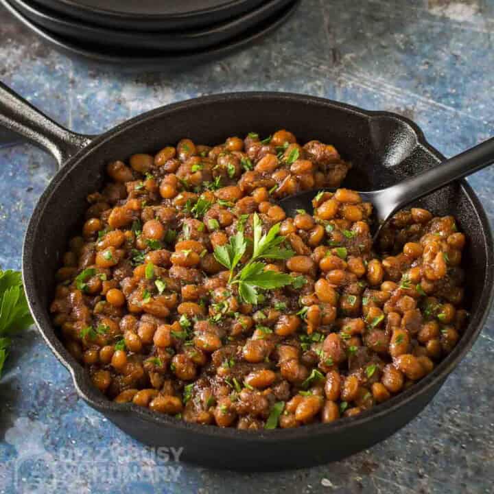 Traditional Boston Baked Beans Recipe (Vegetarian) - Dizzy Busy and Hungry!