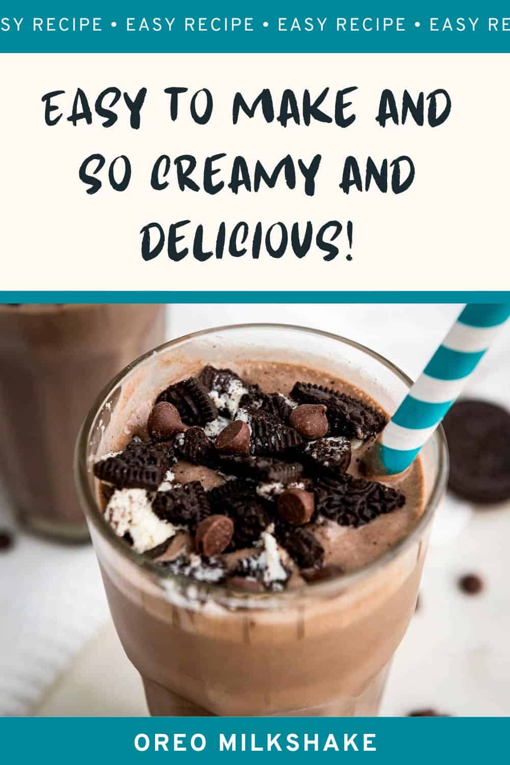 Creamy and Delicious Oreo Milkshake - Dizzy Busy and Hungry!