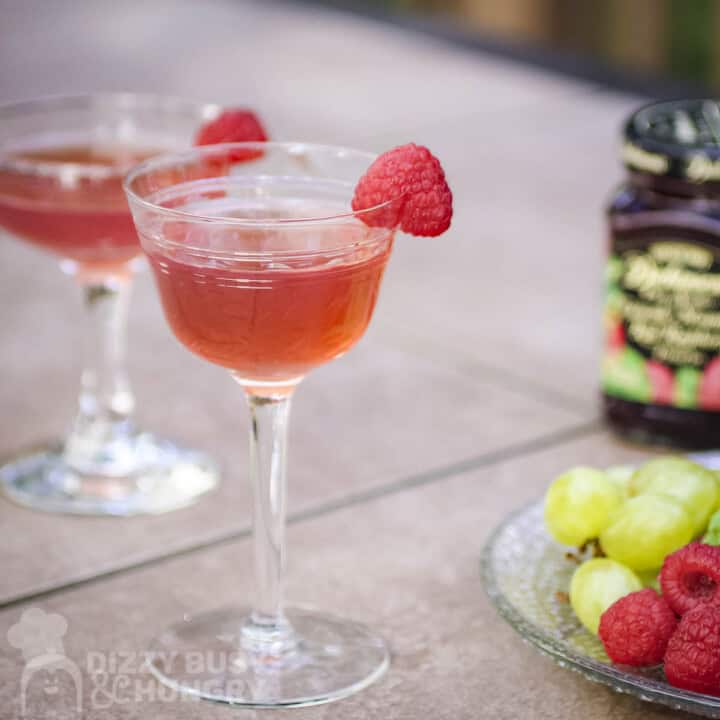 Super Simple Raspberry Gimlet - Dizzy Busy and Hungry!