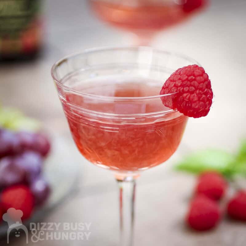 Super Simple Raspberry Gimlet - Dizzy Busy and Hungry!