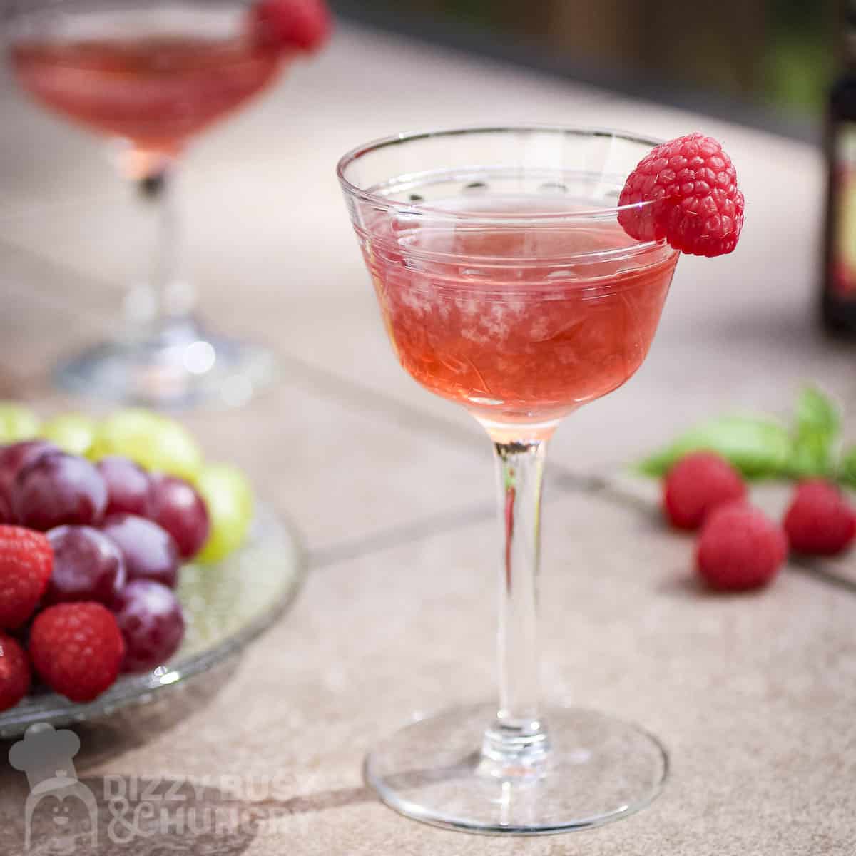3 Ingredient Easy Raspberry Spritz Cocktail - Dizzy Busy and Hungry!