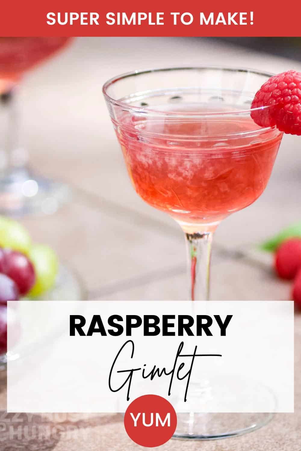 Super Simple Raspberry Gimlet - Dizzy Busy and Hungry!