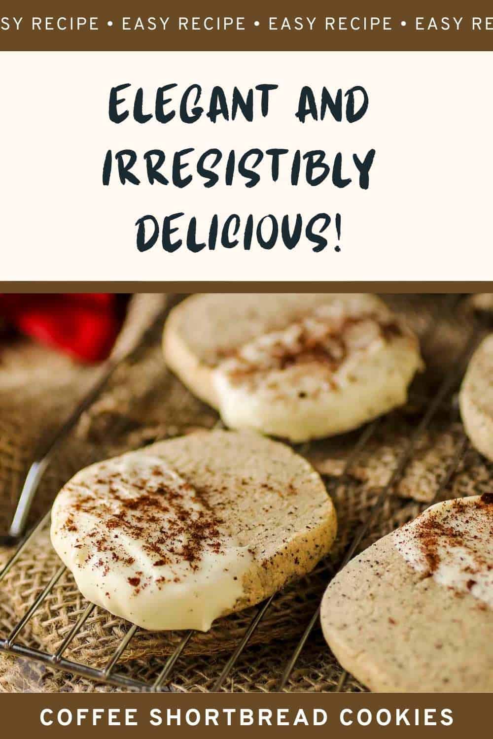 Irresistibly Delicious Coffee Shortbread Cookies - Dizzy Busy and Hungry!