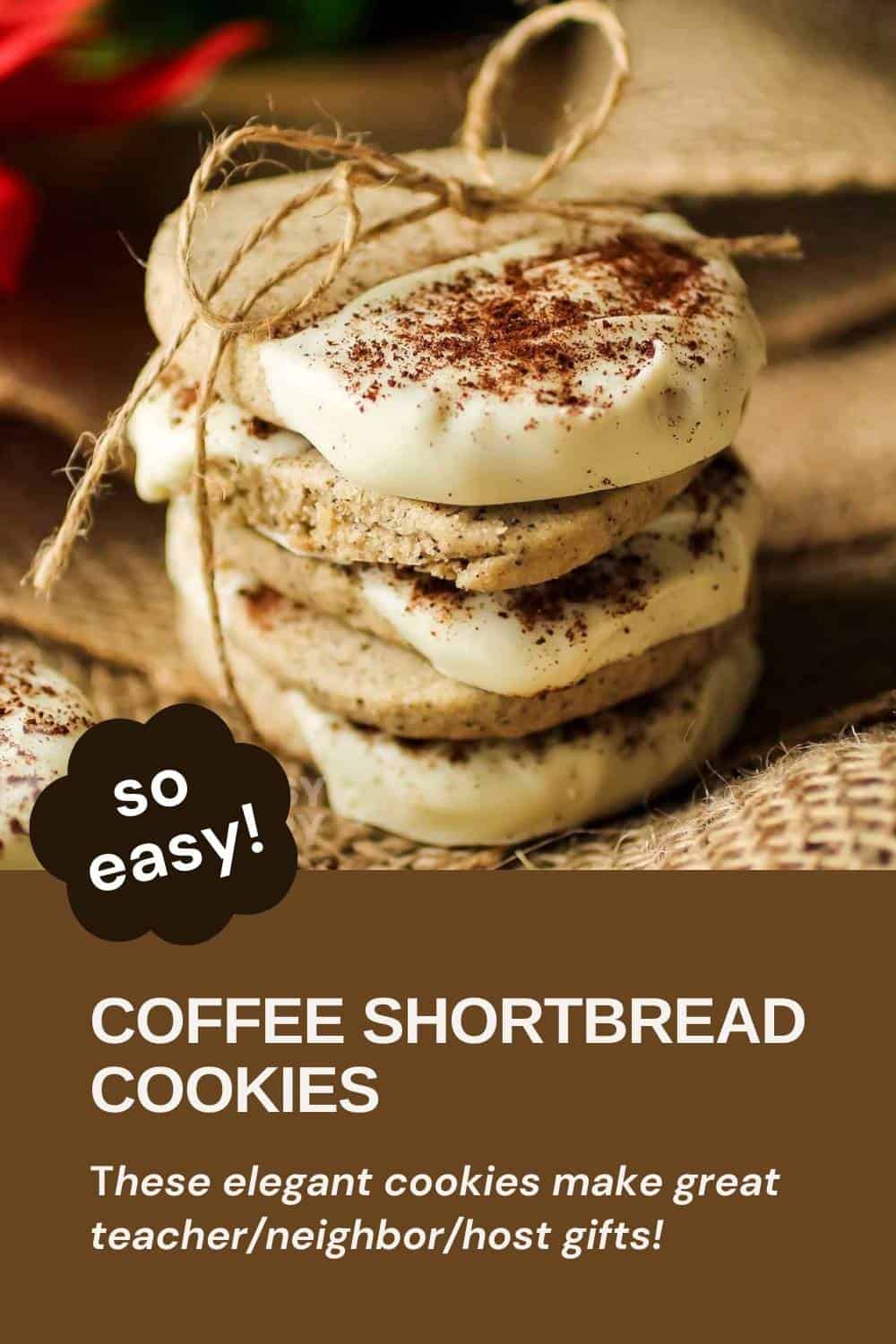 Irresistibly Delicious Coffee Shortbread Cookies - Dizzy Busy and Hungry!