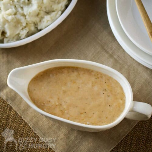 Easy Homemade Gravy Recipe Without Drippings - Dizzy Busy and Hungry!