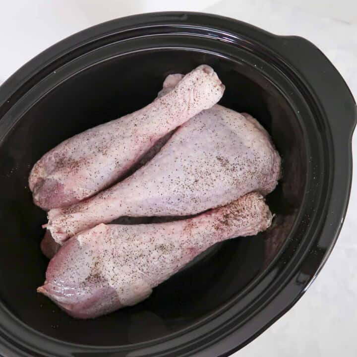 Easy Slow Cooker Turkey Legs (With Homemade Sauce) - Dizzy Busy and Hungry!