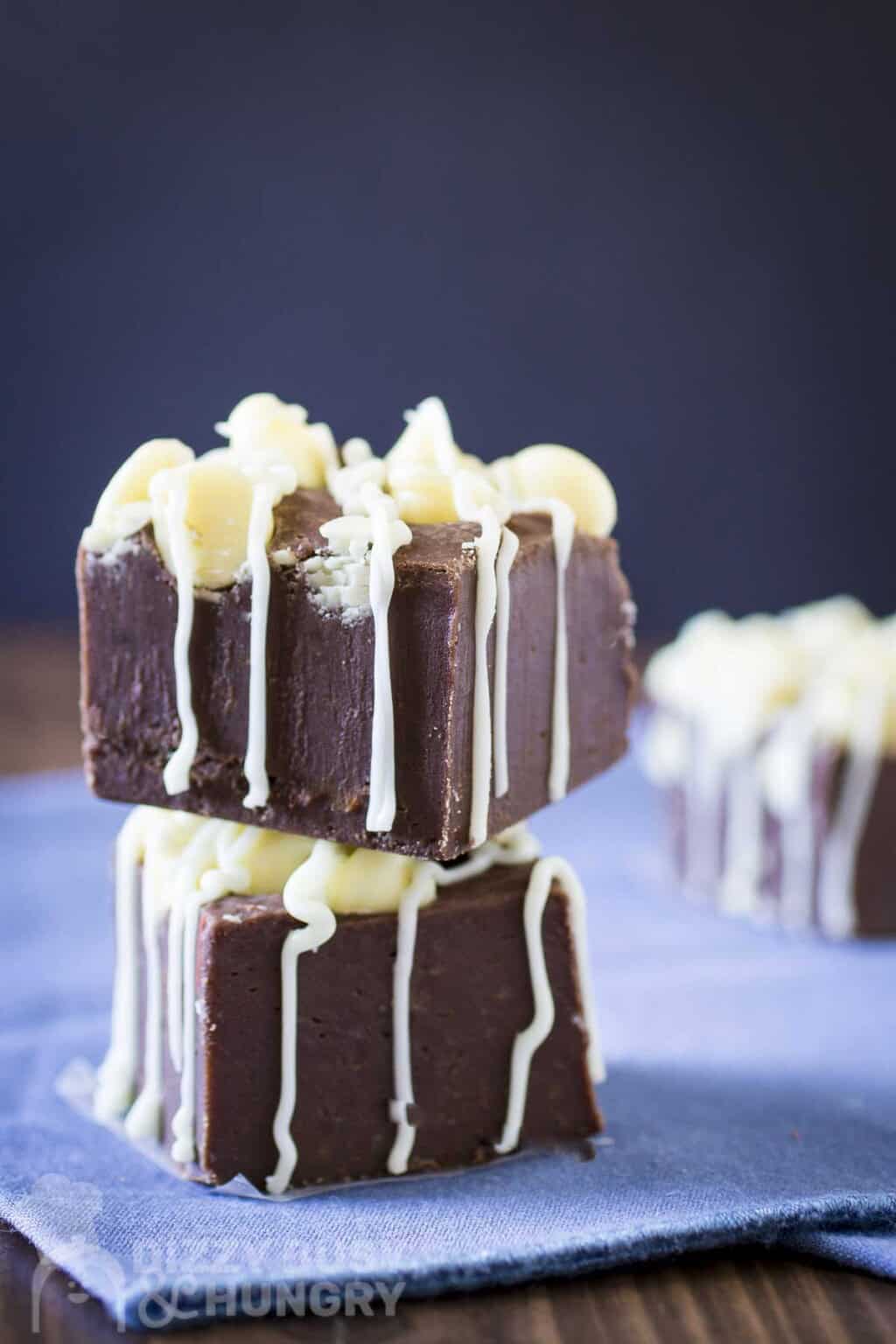 Super Easy Kahlua Chocolate Fudge - Dizzy Busy and Hungry!