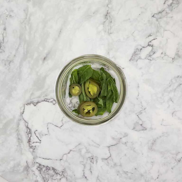 No-Cook Refrigerator Pickles With Jalapeno And Basil - Dizzy Busy and ...