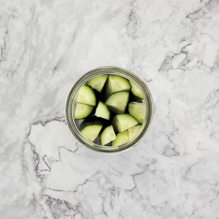 No-Cook Refrigerator Pickles With Jalapeno And Basil - Dizzy Busy and ...