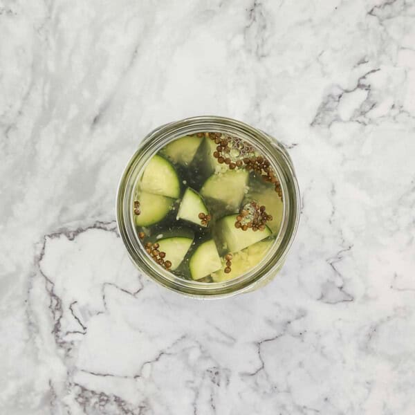 No-Cook Refrigerator Pickles With Jalapeno And Basil - Dizzy Busy and ...