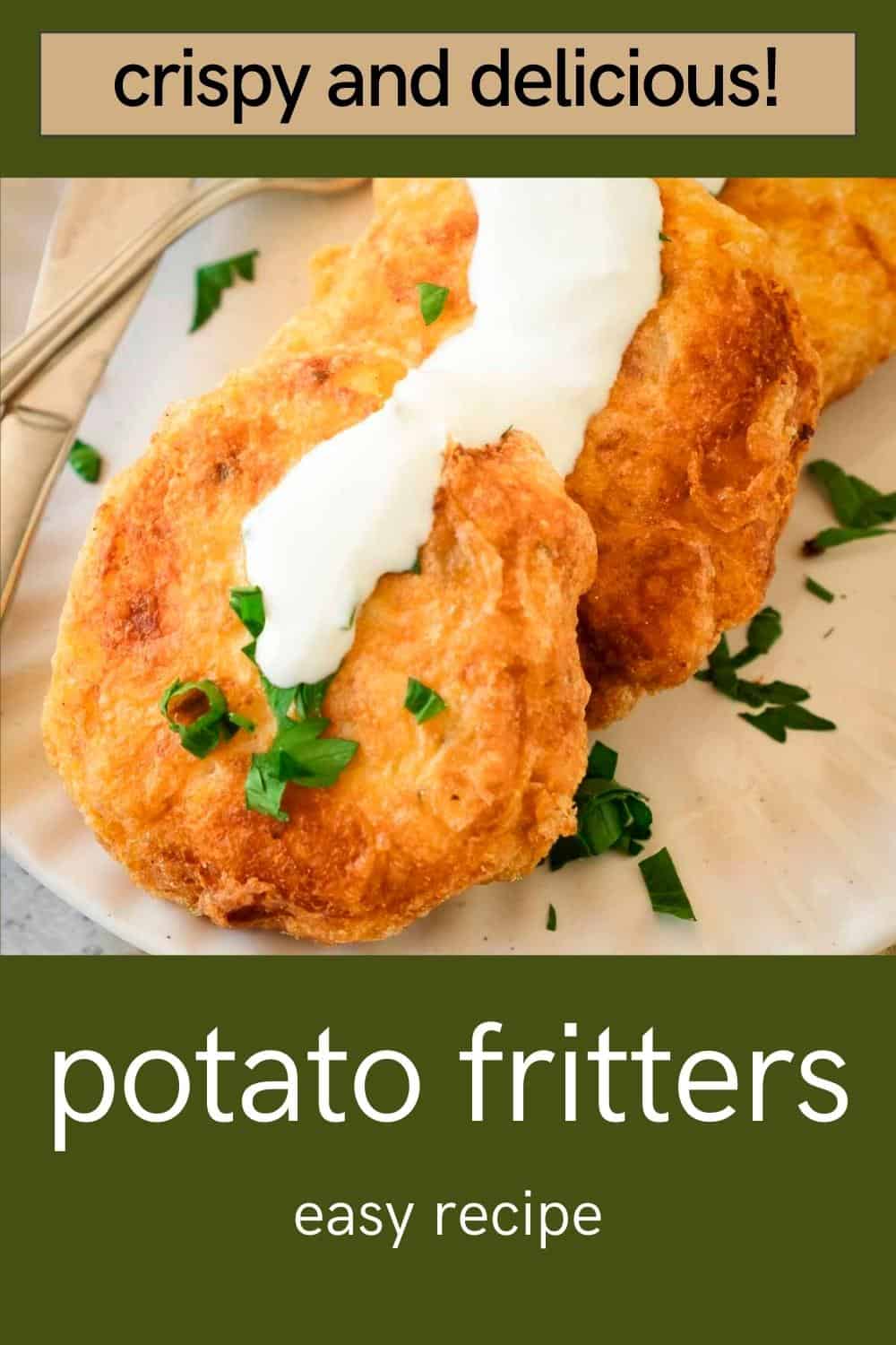 Easy Potato Fritters - Dizzy Busy and Hungry!