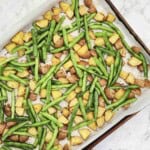 Easy Roasted Green Beans and Potatoes - Dizzy Busy and Hungry!