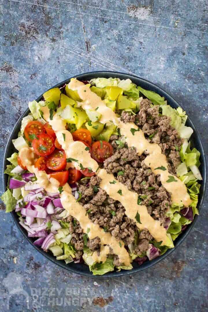 Homemade Big Mac Bowl (Simple and Budget Friendly) - Dizzy Busy and Hungry!