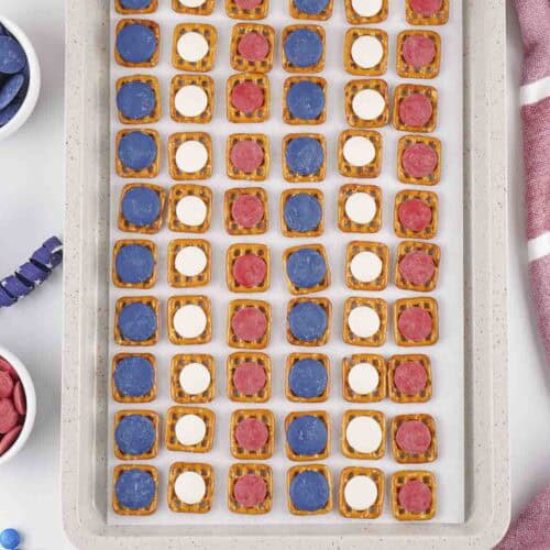 Easy Patriotic Pretzels - Dizzy Busy and Hungry!
